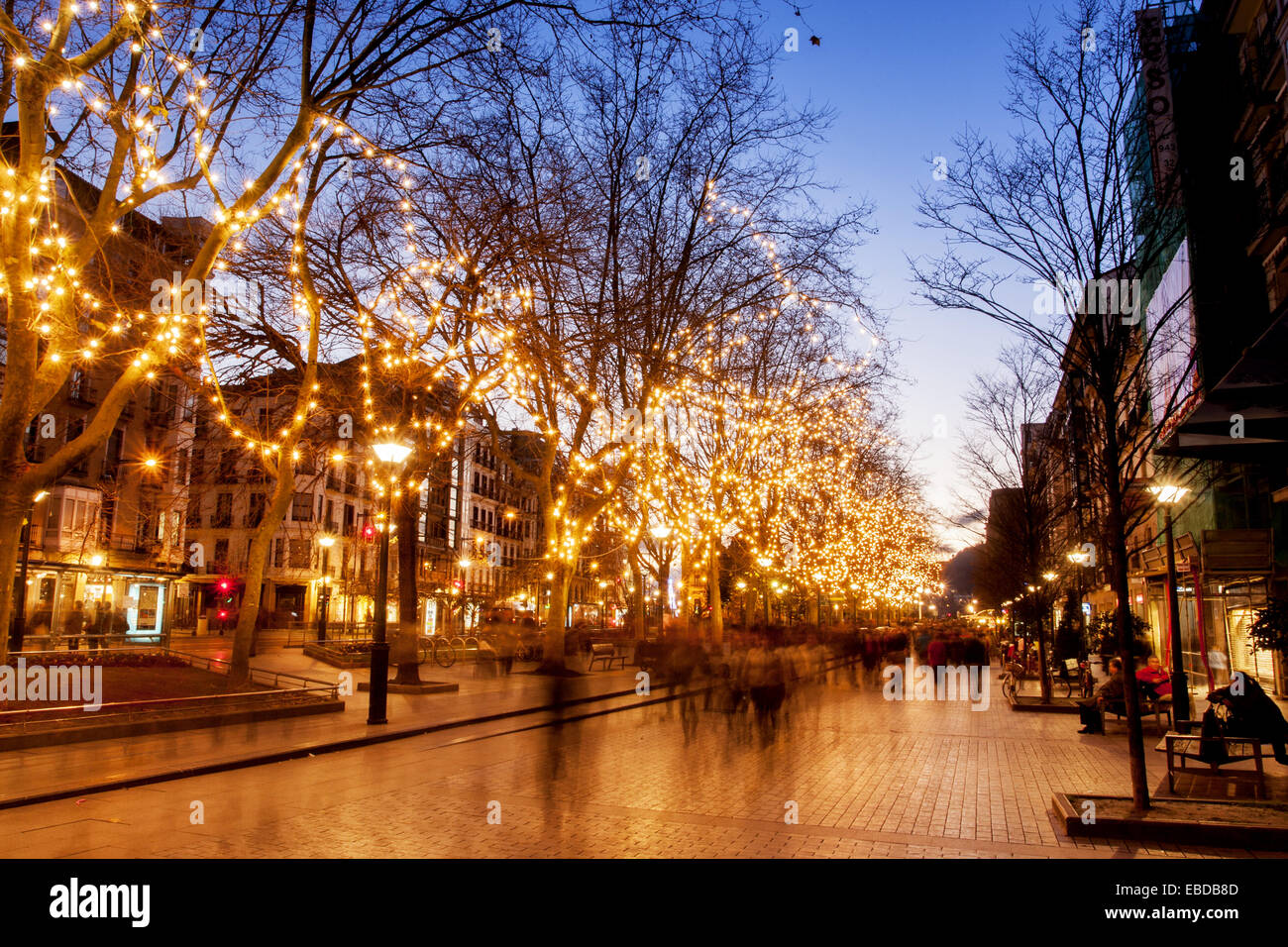 Christmas on the Boulevard, Donostia - San Sebastian, Basque Country ...