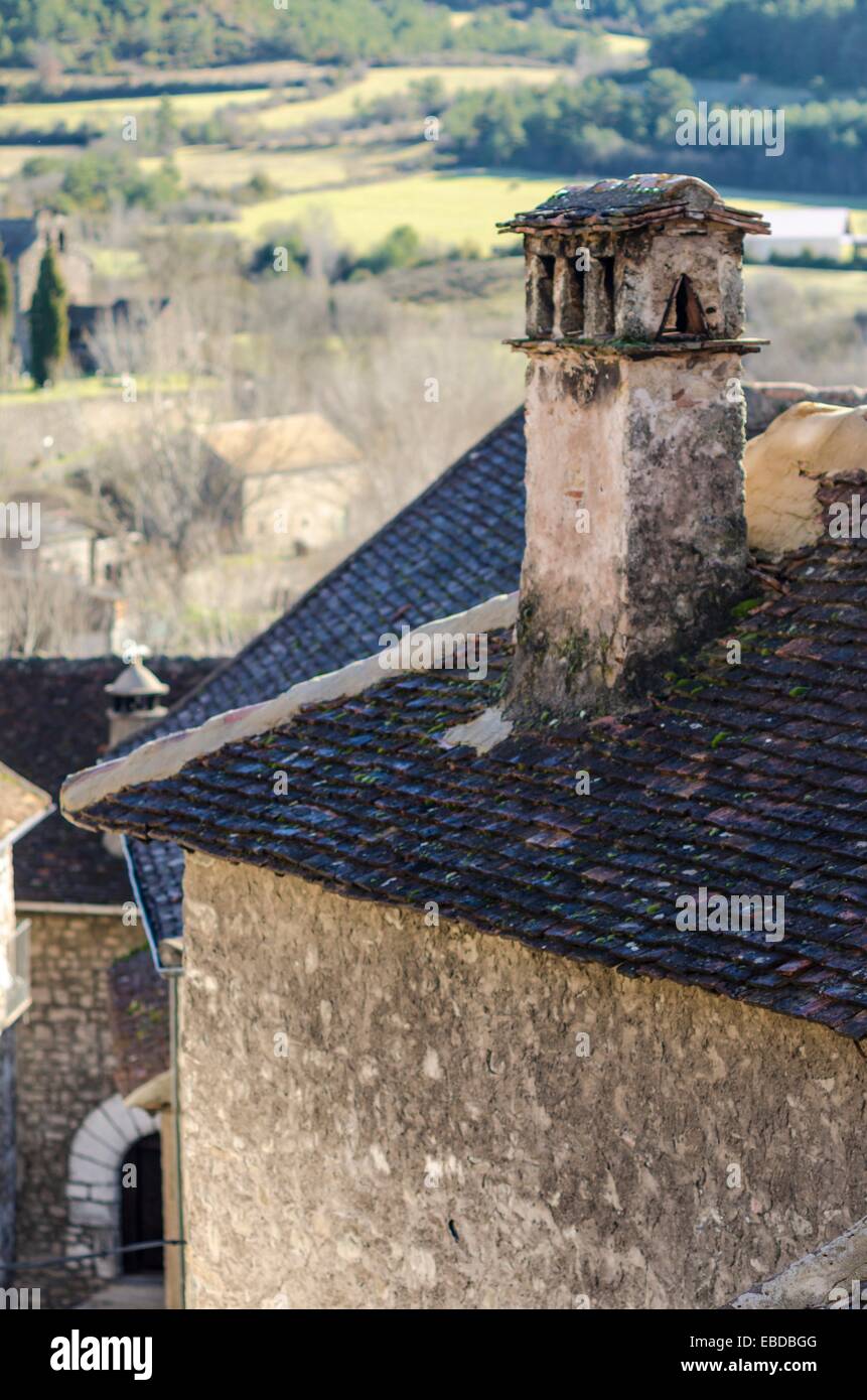 Firewood tile roof pyrenees hi-res stock photography and images - Alamy