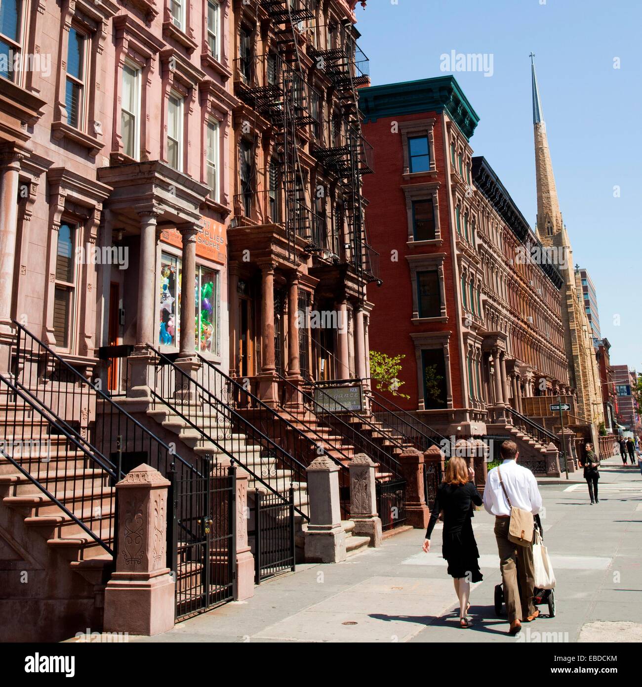 On background Ephesus Seventh Day Adventist Church, Lenox Avenue ...