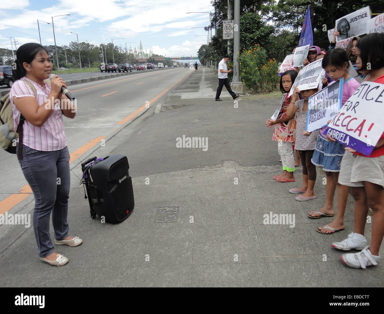 Ma. Christina Guevarra, secretary-general of Hustisya! (Victims United ...