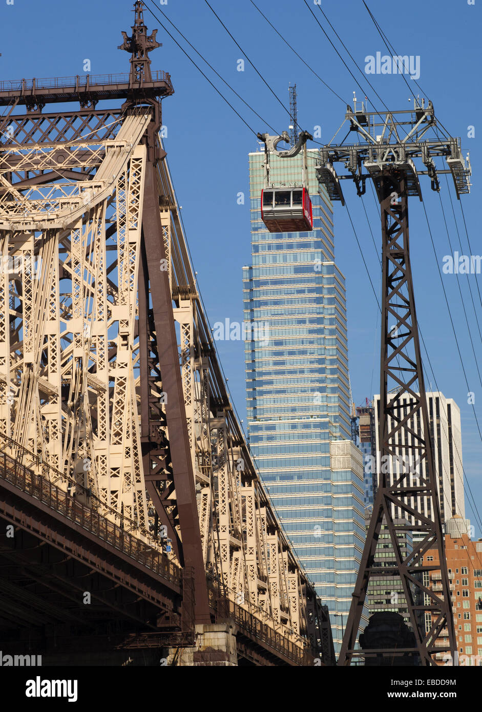 Overhead Cable Car Queensboro Bridge High Resolution Stock Photography ...
