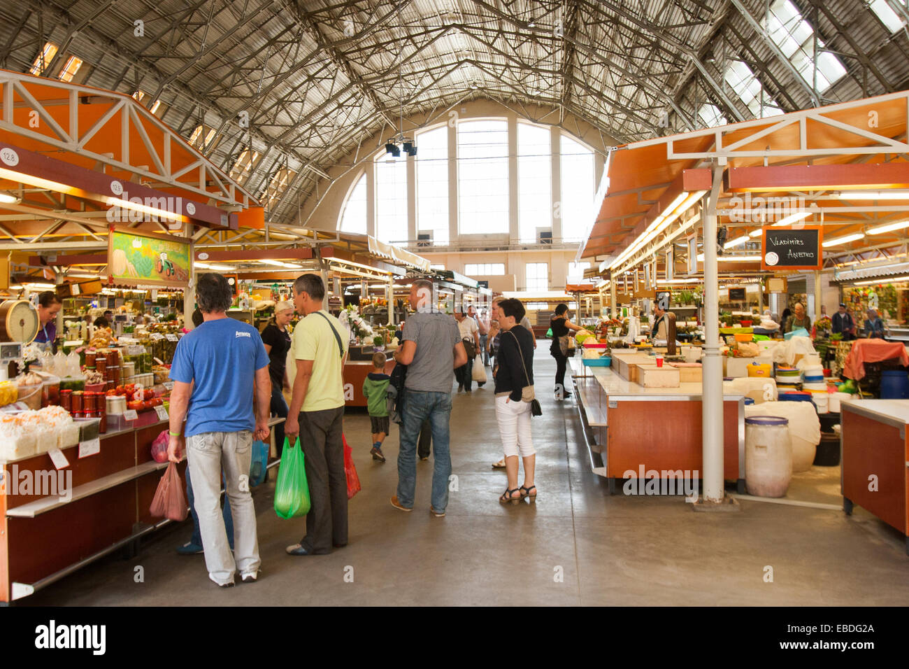 Riga central market interior hi-res stock photography and images - Alamy