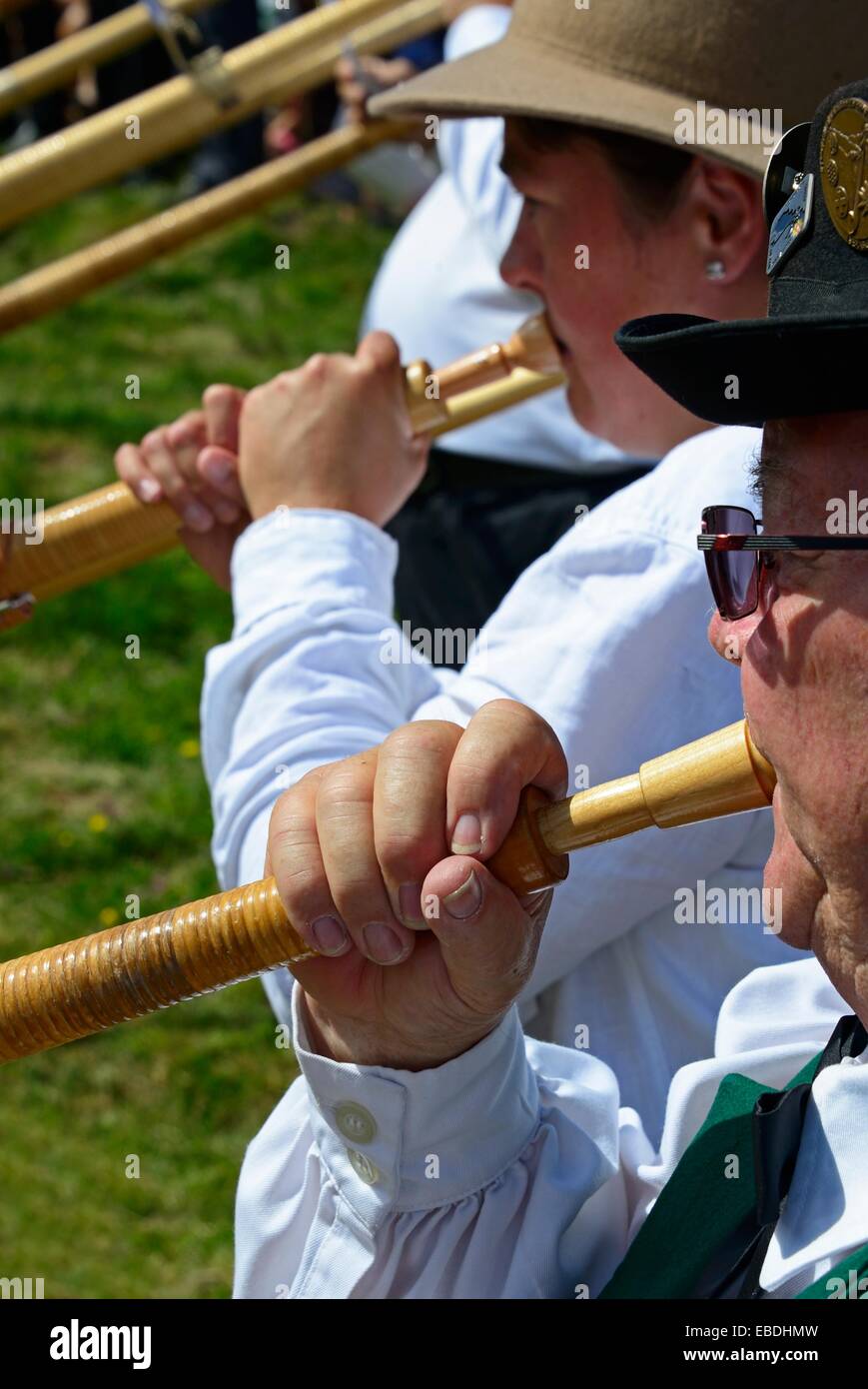 Alpenhorn Players High Resolution Stock Photography and Images - Alamy