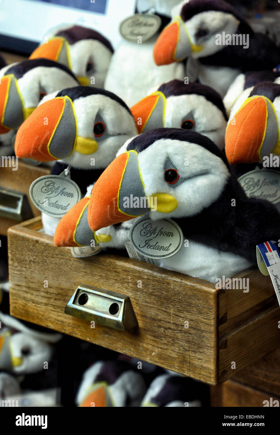 puffin toys - souvenirs from Iceland Stock Photo: 75902001 - Alamy