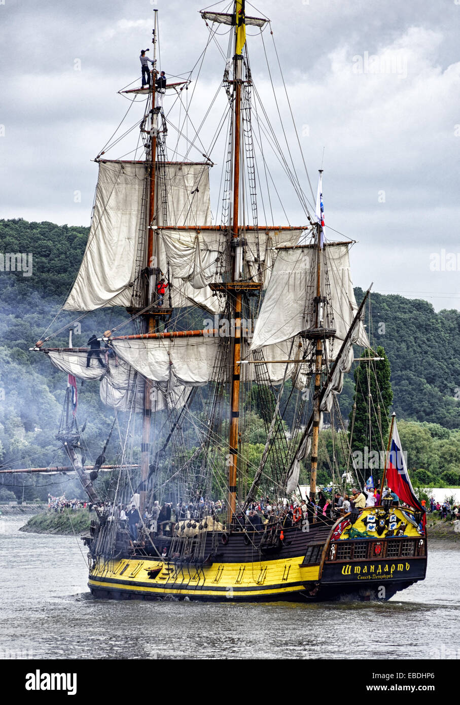 Fire ship armada hi-res stock photography and images - Alamy