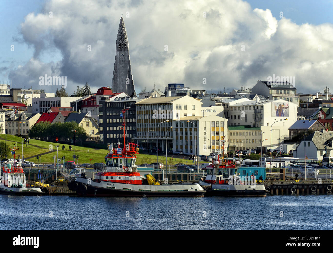 Reykjavik boat horizontal island island hi-res stock photography and ...