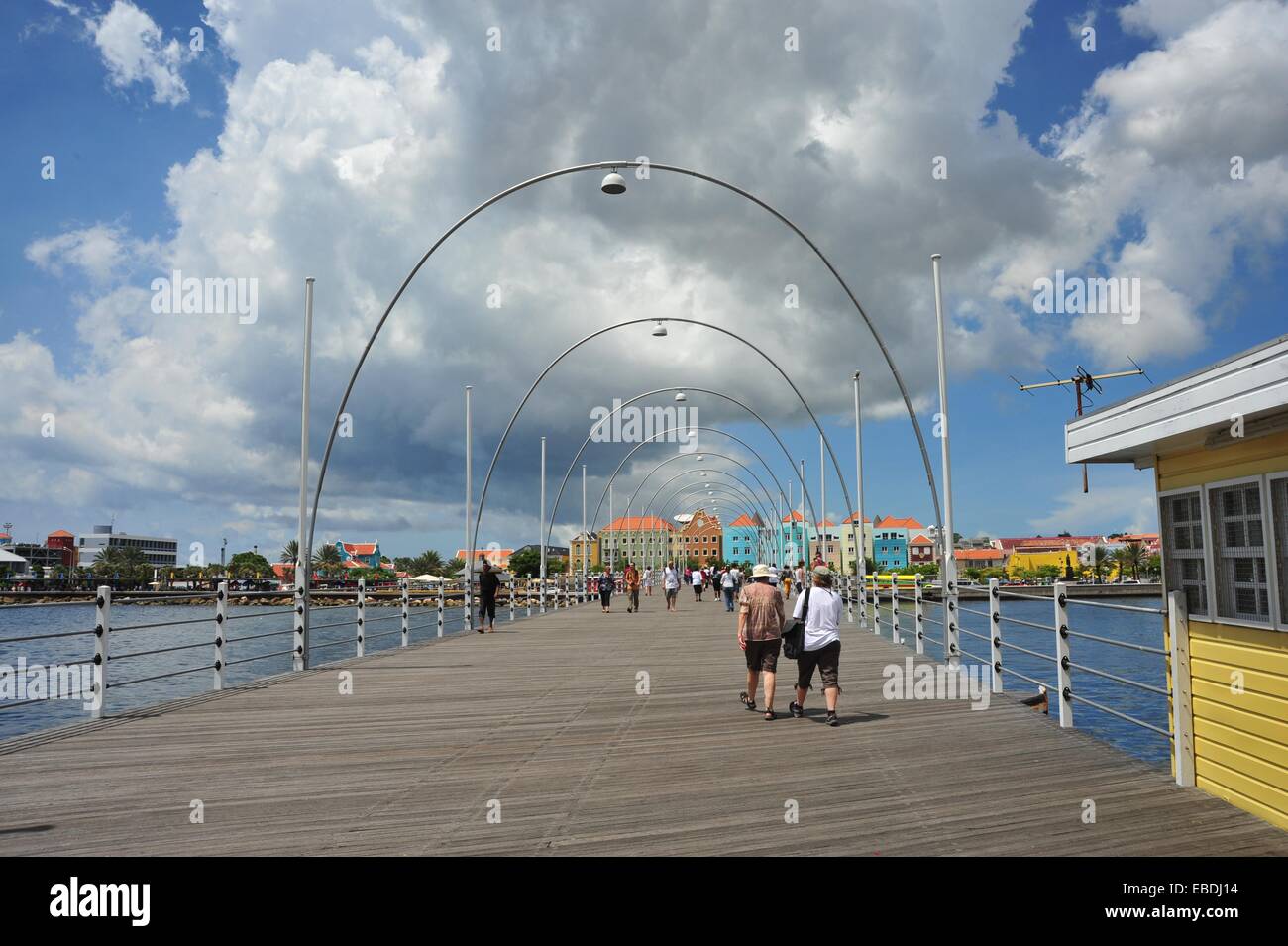 Pedestrian bridge curacao willemstad hi-res stock photography and ...