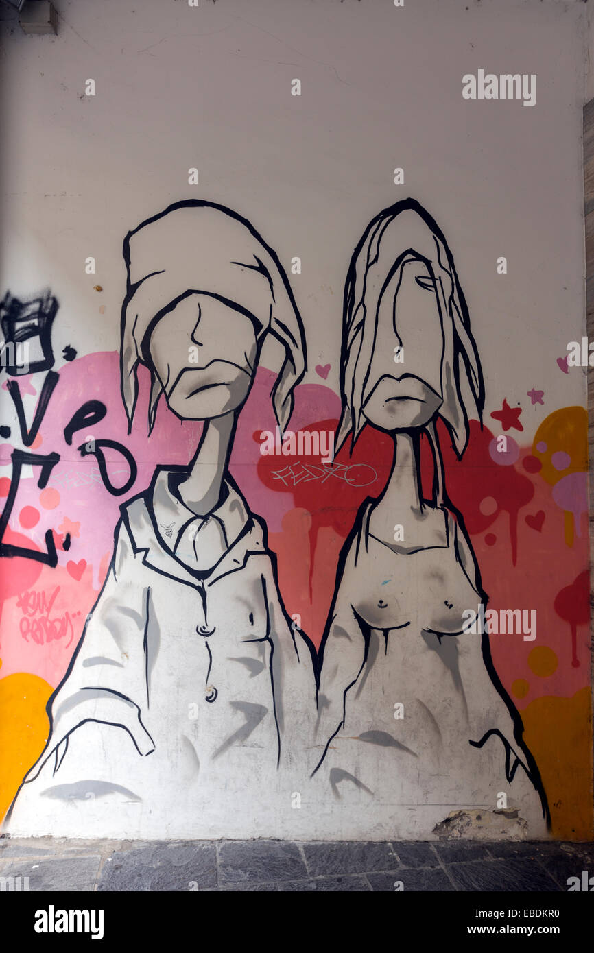 Kenny Random graffiti Stock Photo - Alamy