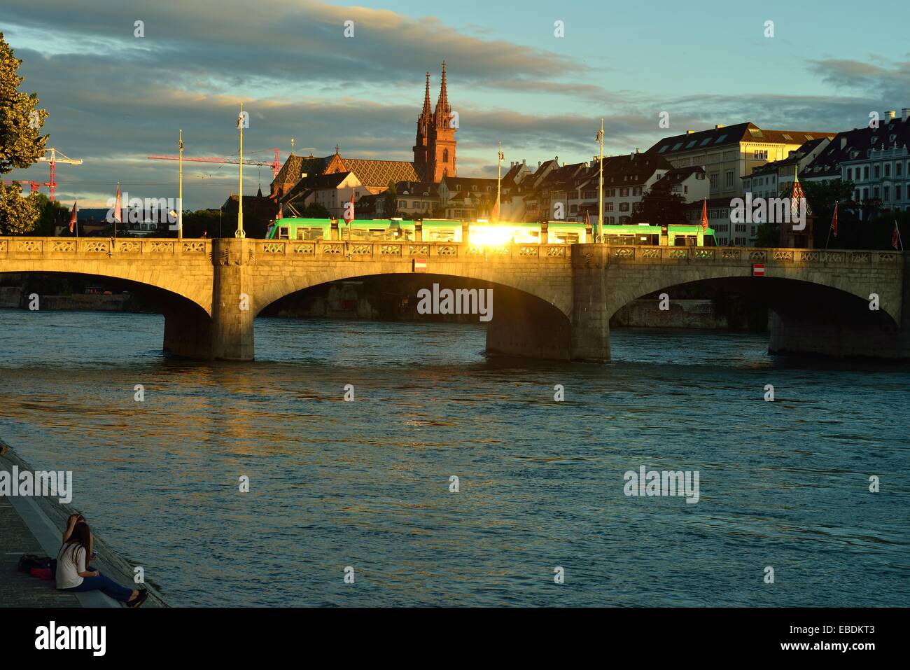 Promenade rhine basel switzerland europe hi-res stock photography and ...