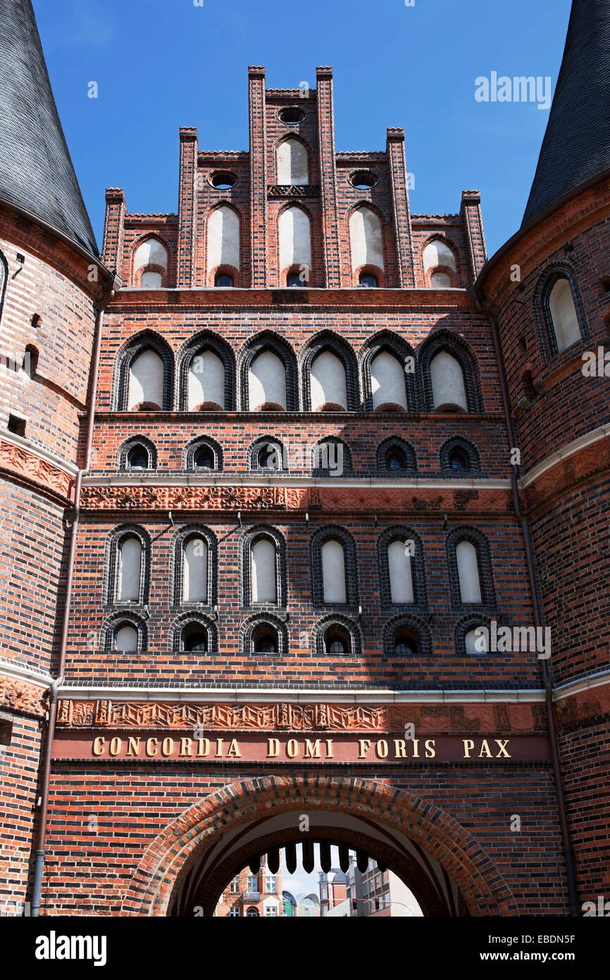 Holstentor, Holsten Gate Luebeck, Germany Stock Photo - Alamy