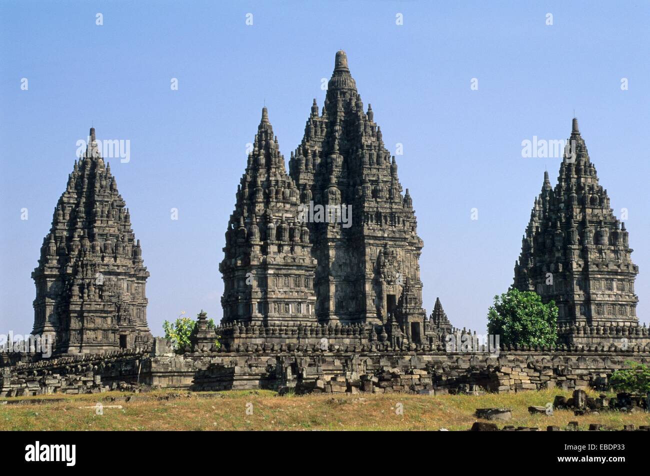 Prambanan is the largest Hindu temple of ancient Java, Indonesia Stock ...