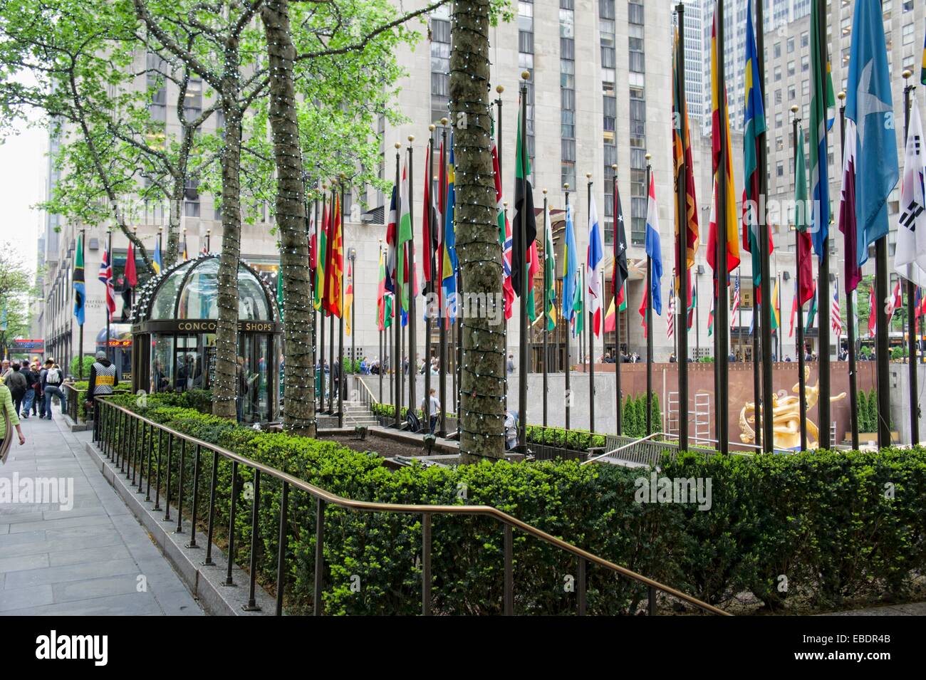 Flags In Rockefeller Center at Donald Frame blog