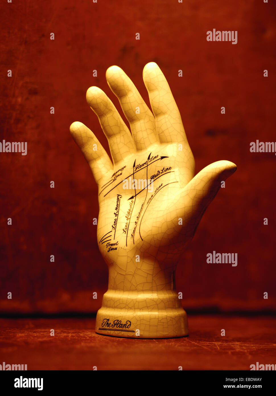 Palmistry hand sculpture hi-res stock photography and images - Alamy
