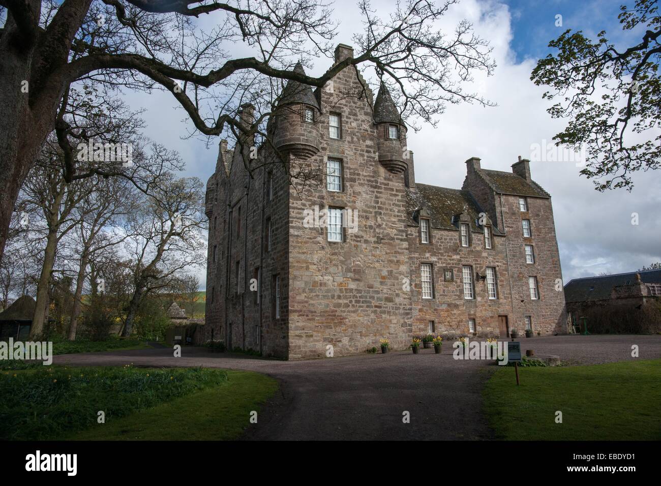 Kellie Castle, frontage, Arncroach Scotland Stock Photo - Alamy