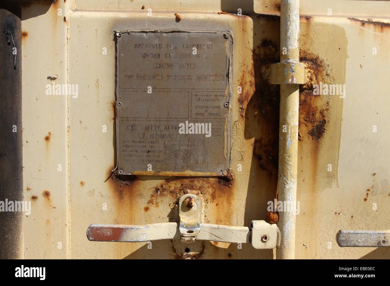 Old cargo container´s background Stock Photo - Alamy