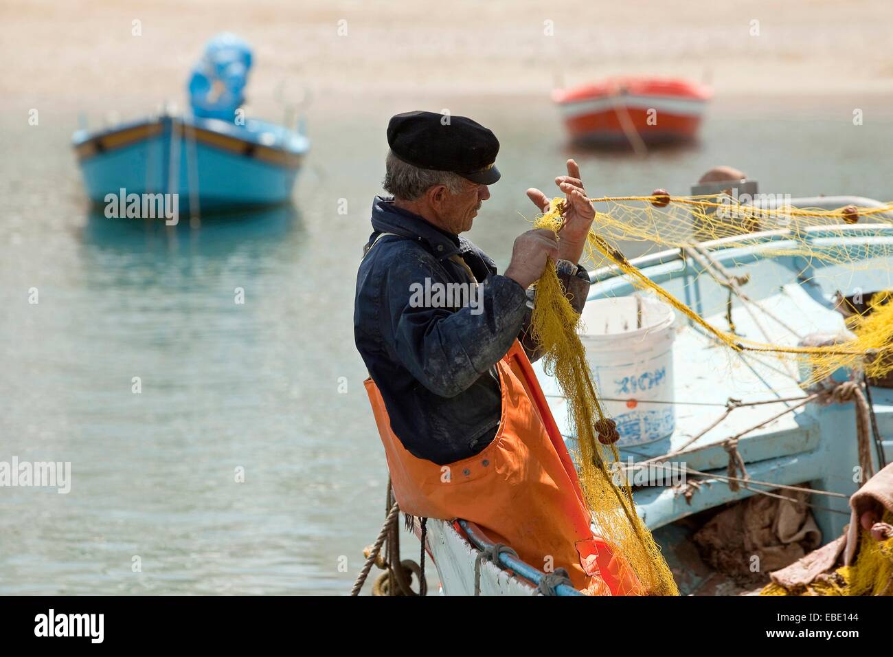 Greek fisherman cap hi-res stock photography and images - Alamy