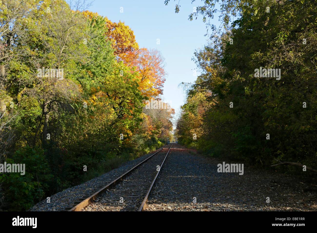 Railroad tracks autumn hi-res stock photography and images - Alamy