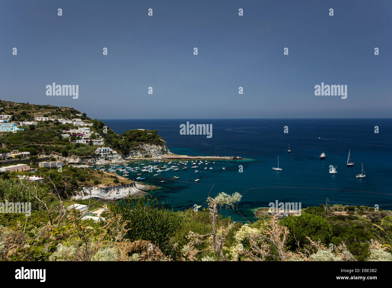 Aerial view sea island ponza hi-res stock photography and images - Alamy