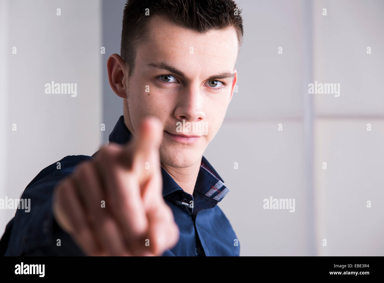Finger male young man close up hi-res stock photography and images - Alamy