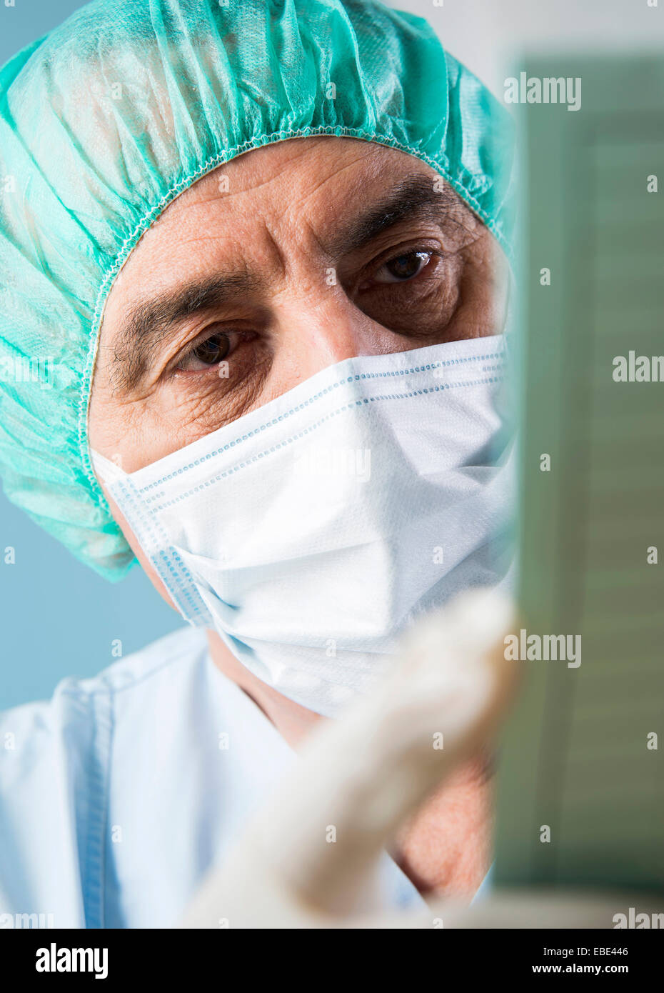 Close-up of Surgeon looking at Medical Chart Stock Photo - Alamy