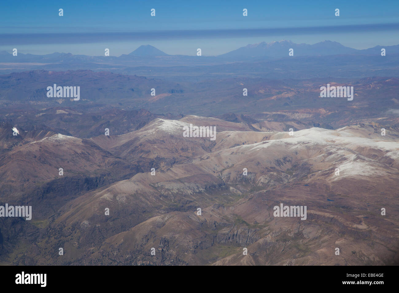 Aerial View of Altiplano Region, Peru Stock Photo - Alamy