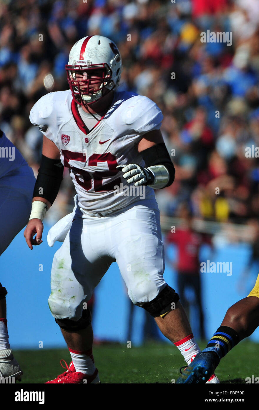 Pasadena, CA. 28th Nov, 2014. Graham Shuler #52 of Stanford in action ...
