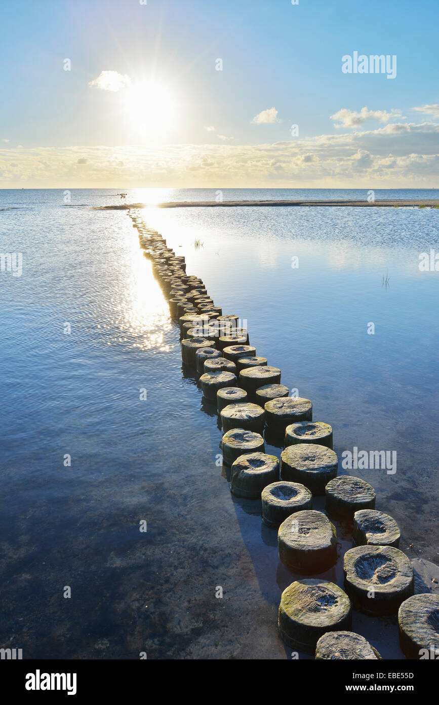 Wooden breakwater from above hi-res stock photography and images - Alamy