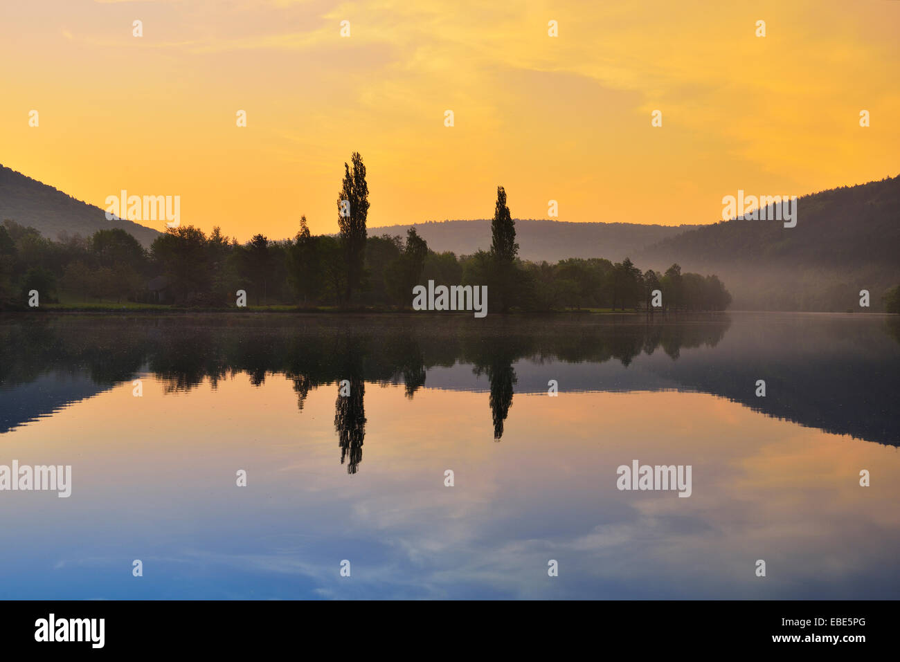 Spring reflection in the main river hi-res stock photography and images ...