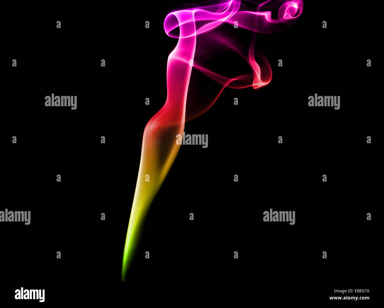 Abstract yellow red and purple smoke on a dark background Stock Photo ...