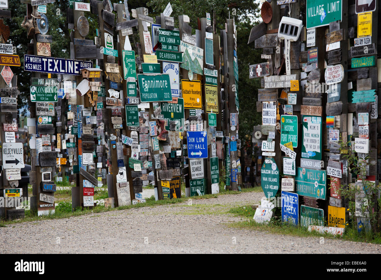 Sign Post Forest, Watson Lake, Yukon, Canada Stock Photo - Alamy