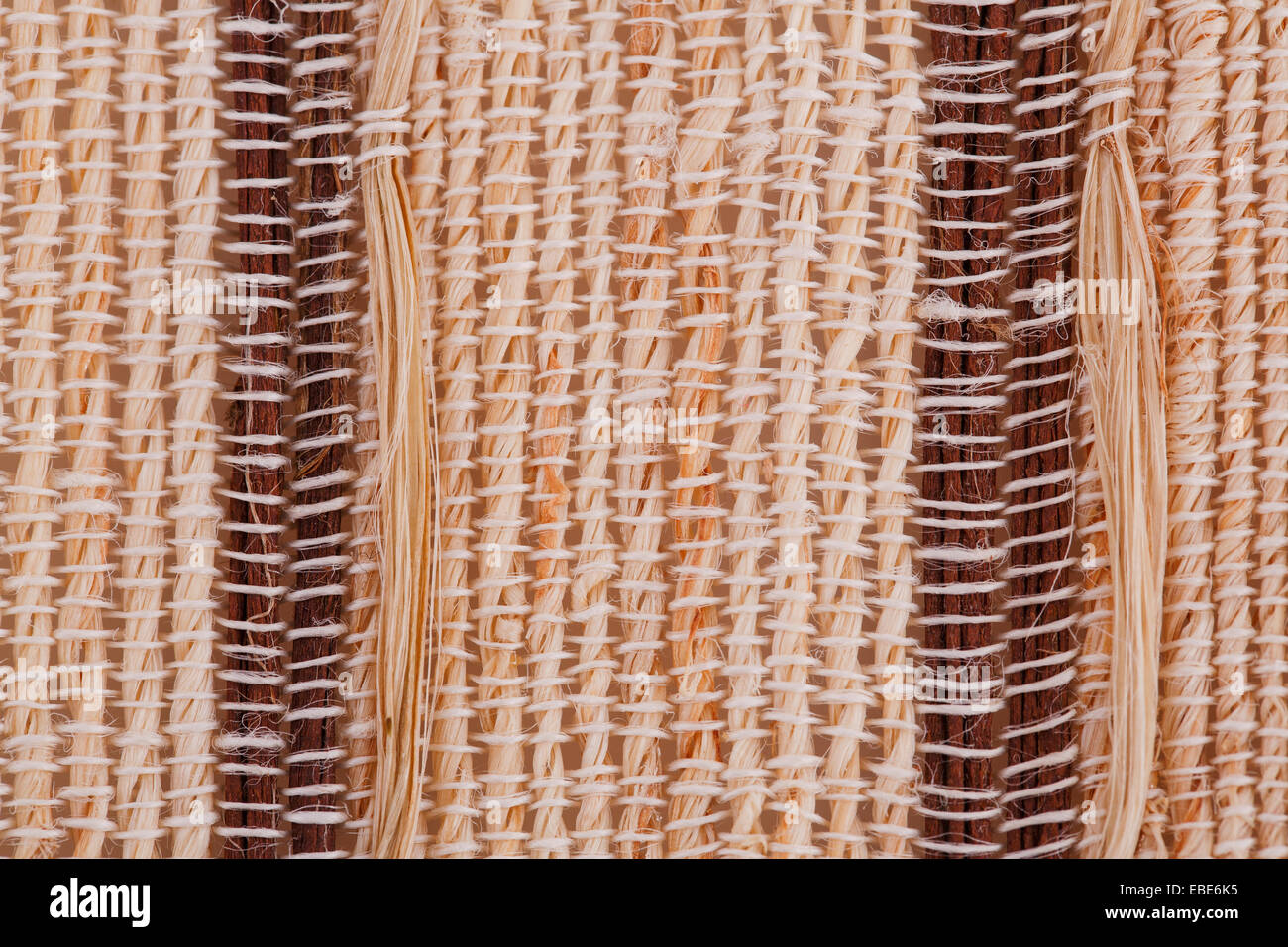 Bamboo place mat texture for background, close-up image Stock Photo - Alamy