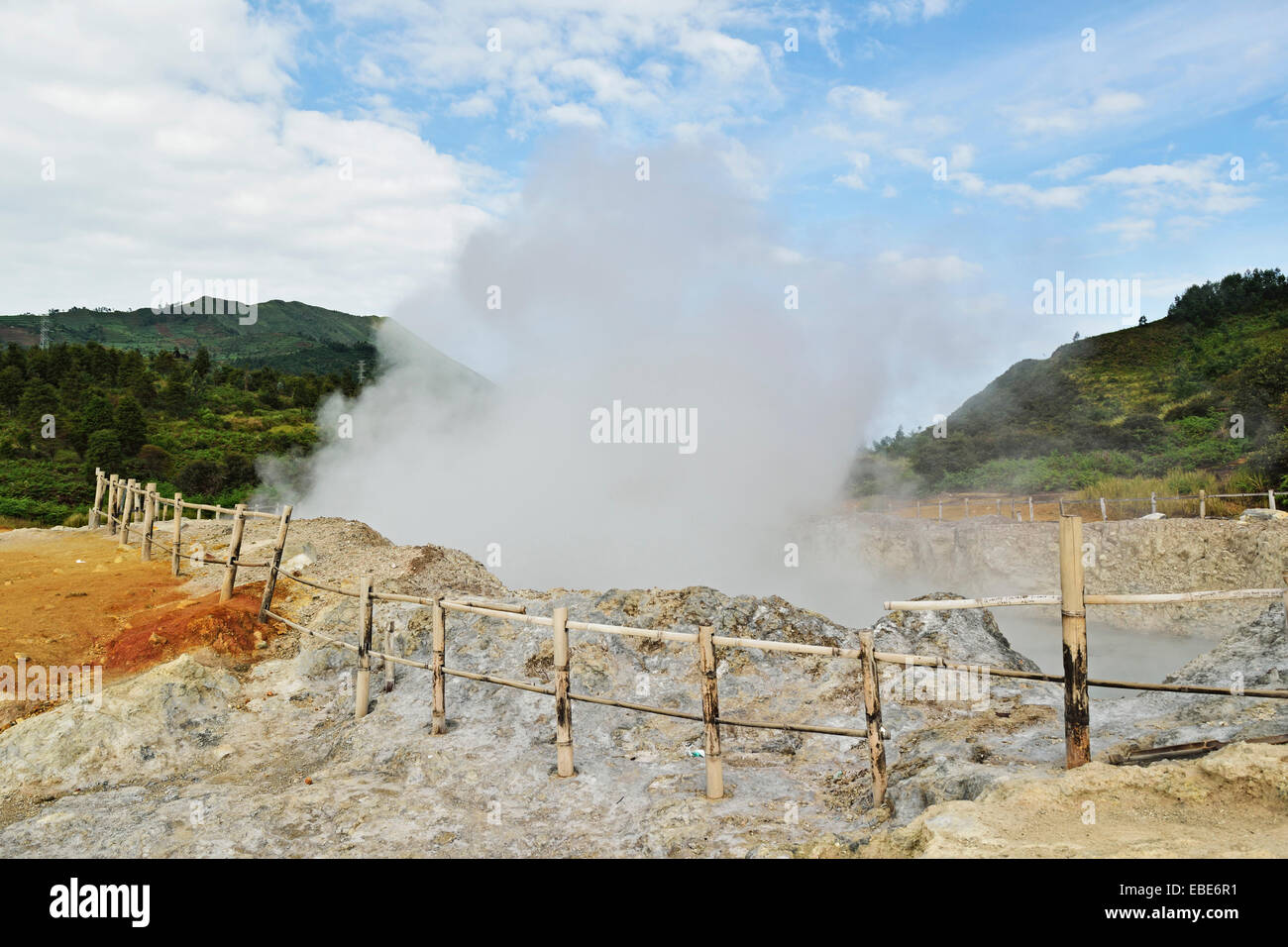 Geothermal Site, Dieng Plateau, Java, Indonesia Stock Photo - Alamy