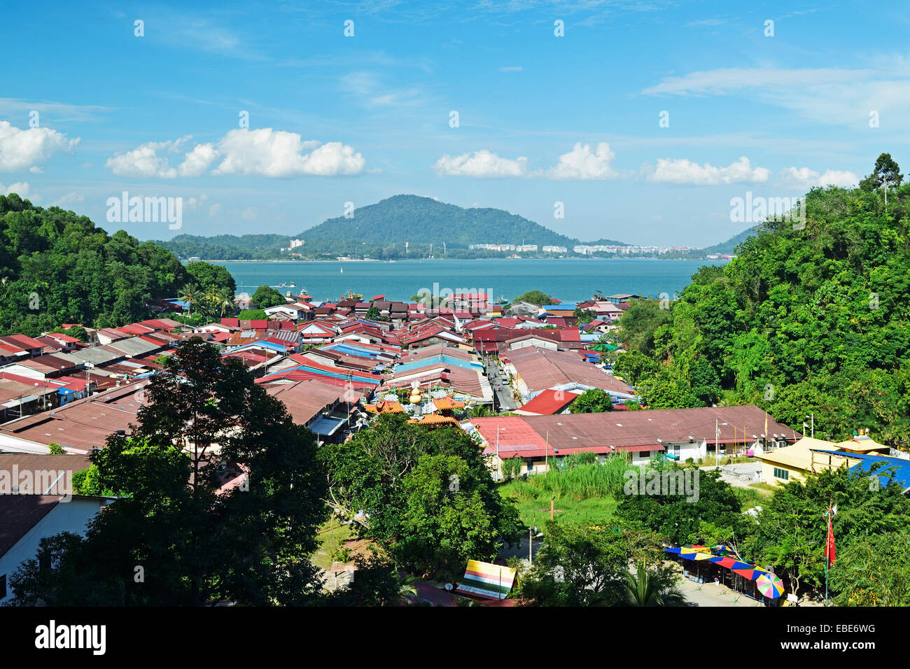 View of Pangkor Town, Pulau Pangkor, Perak, Malaysia Stock Photo - Alamy