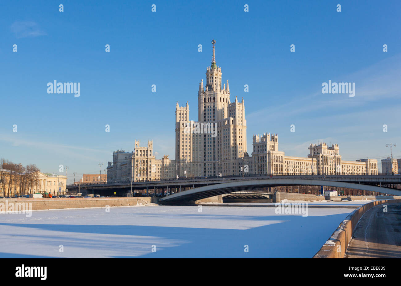 High rise building on kotelnicheskaya embankment hi-res stock ...