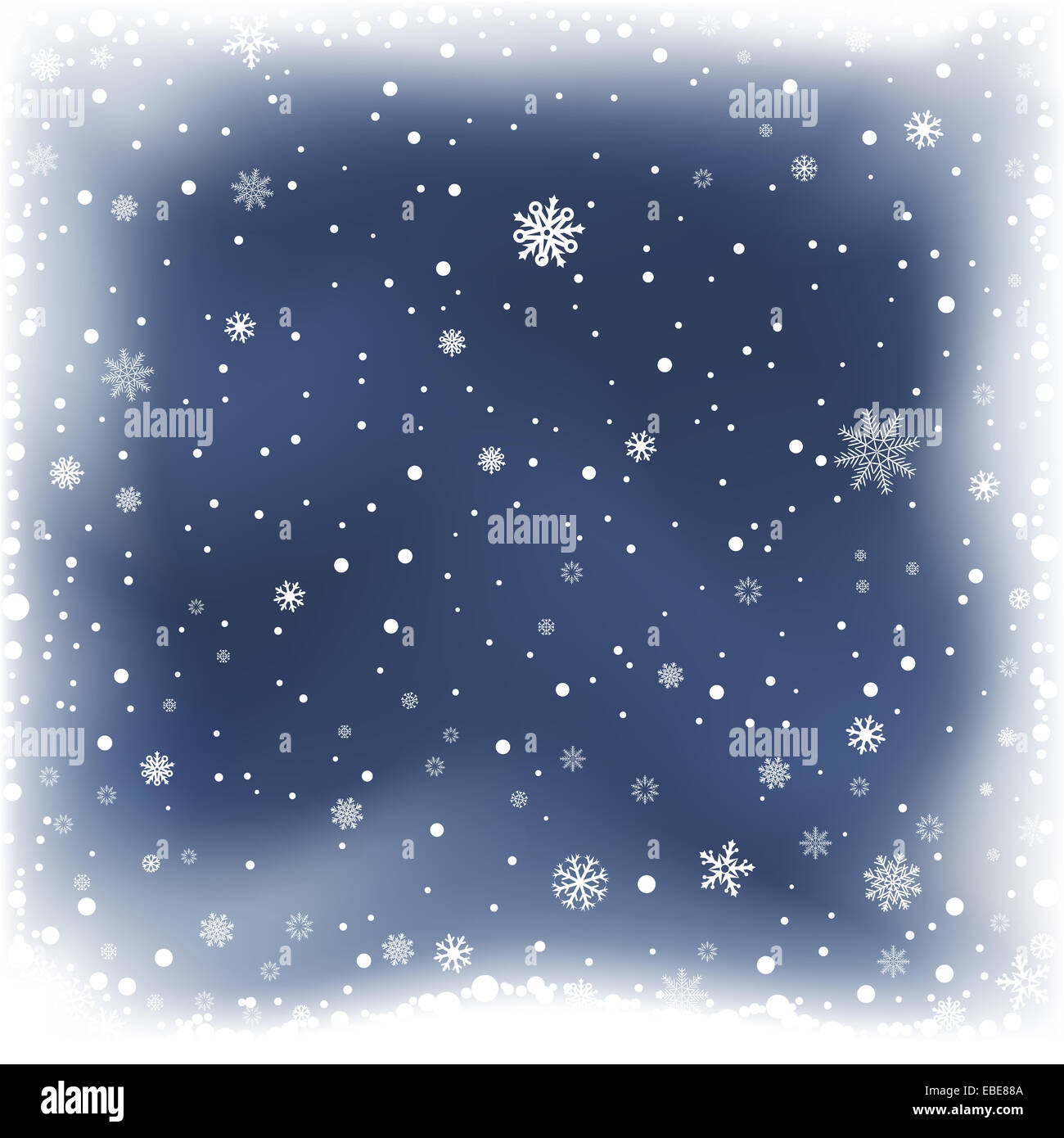 blue night snow background Stock Photo - Alamy