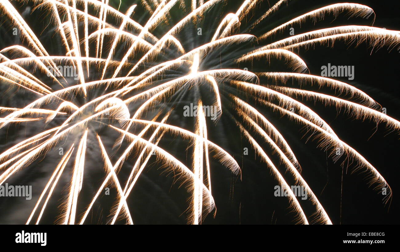 fireworks display bonfire night 2014 exploding firework Stock Photo - Alamy