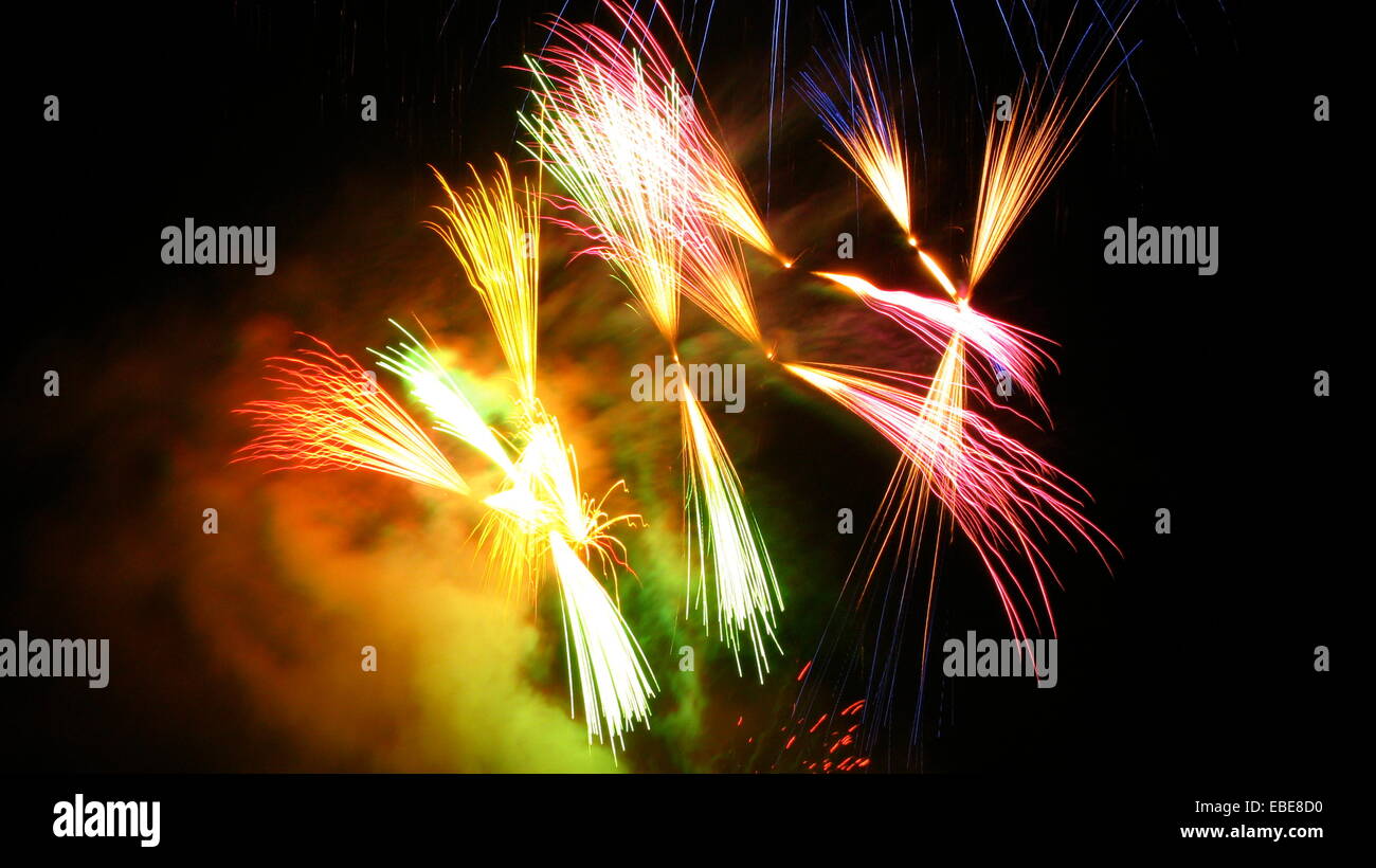 Night with firework hi-res stock photography and images - Alamy