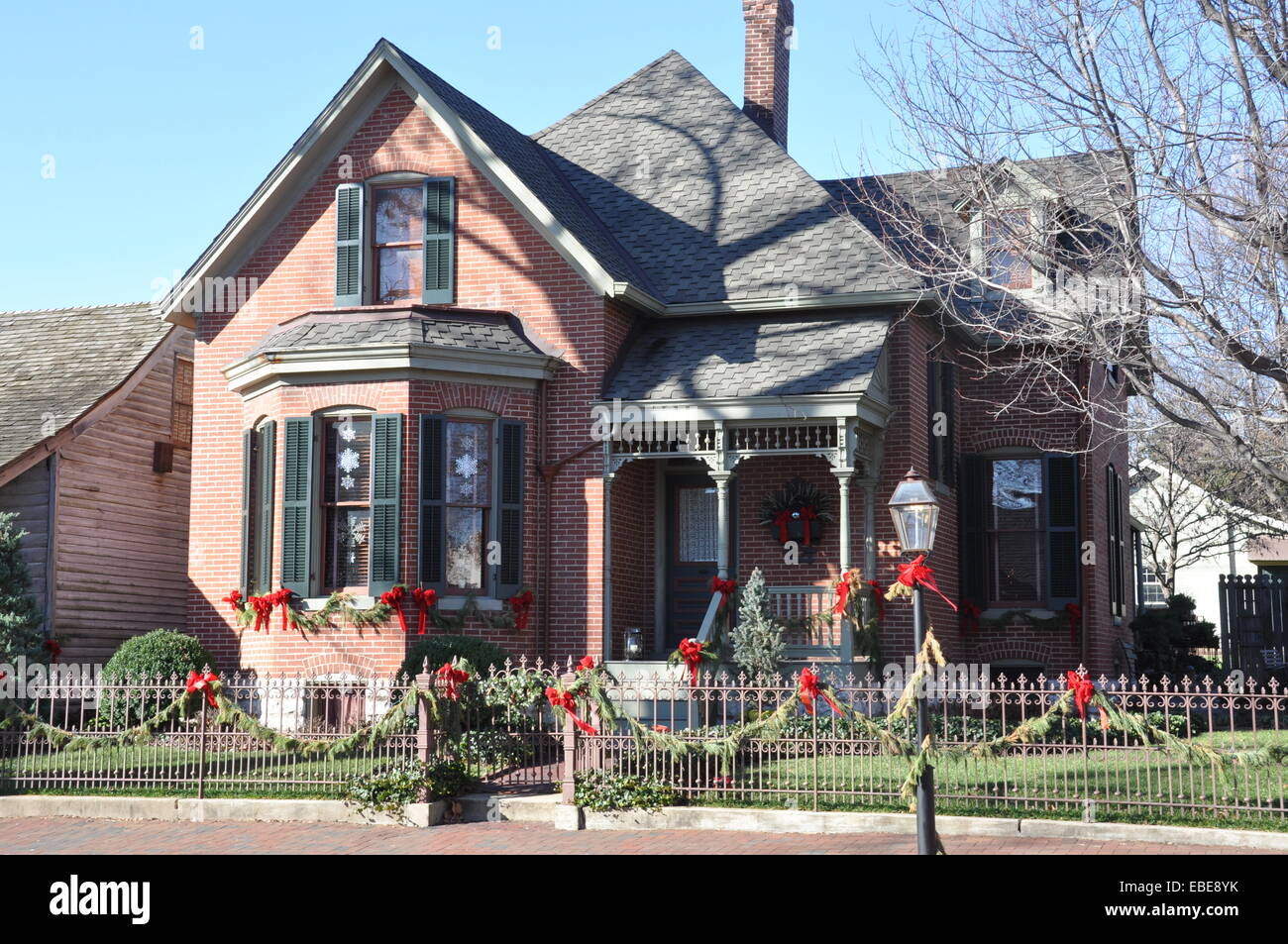 House in historic district of in St Charles Missouri Stock Photo - Alamy
