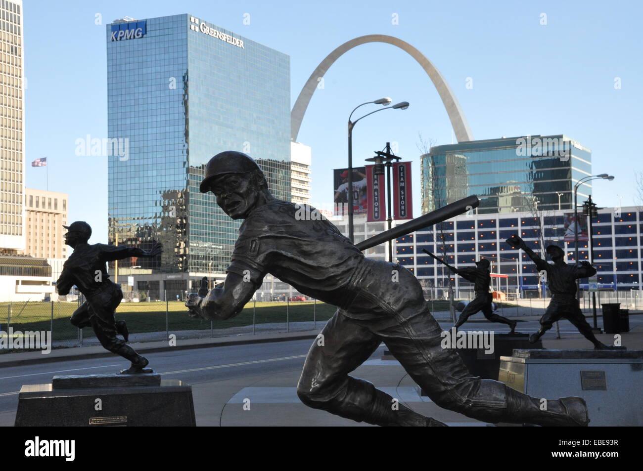 Cardinals hall of fame bronze statues hi-res stock photography and ...