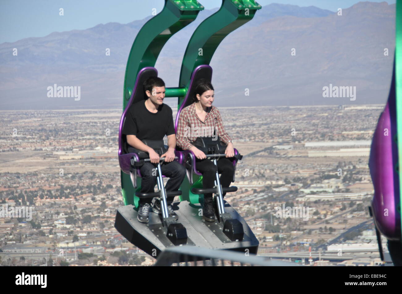 Insanity amusement ride located on top of the Stratosphere Las Vegas ...