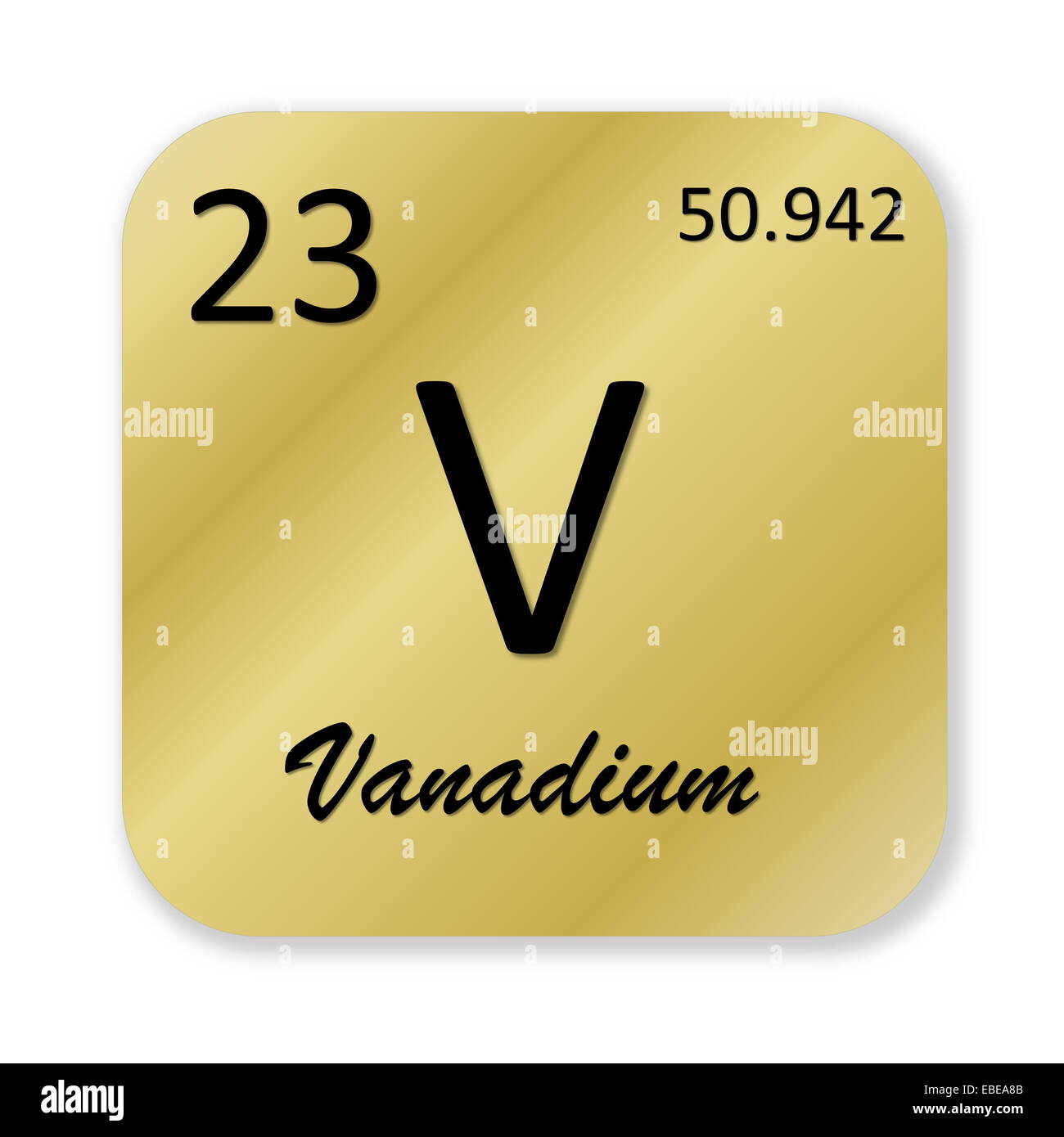 Vanadium symbol hi-res stock photography and images - Alamy