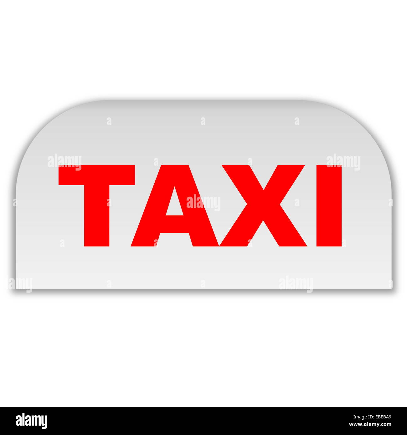 Grey and red taxi icon in white background Stock Photo - Alamy