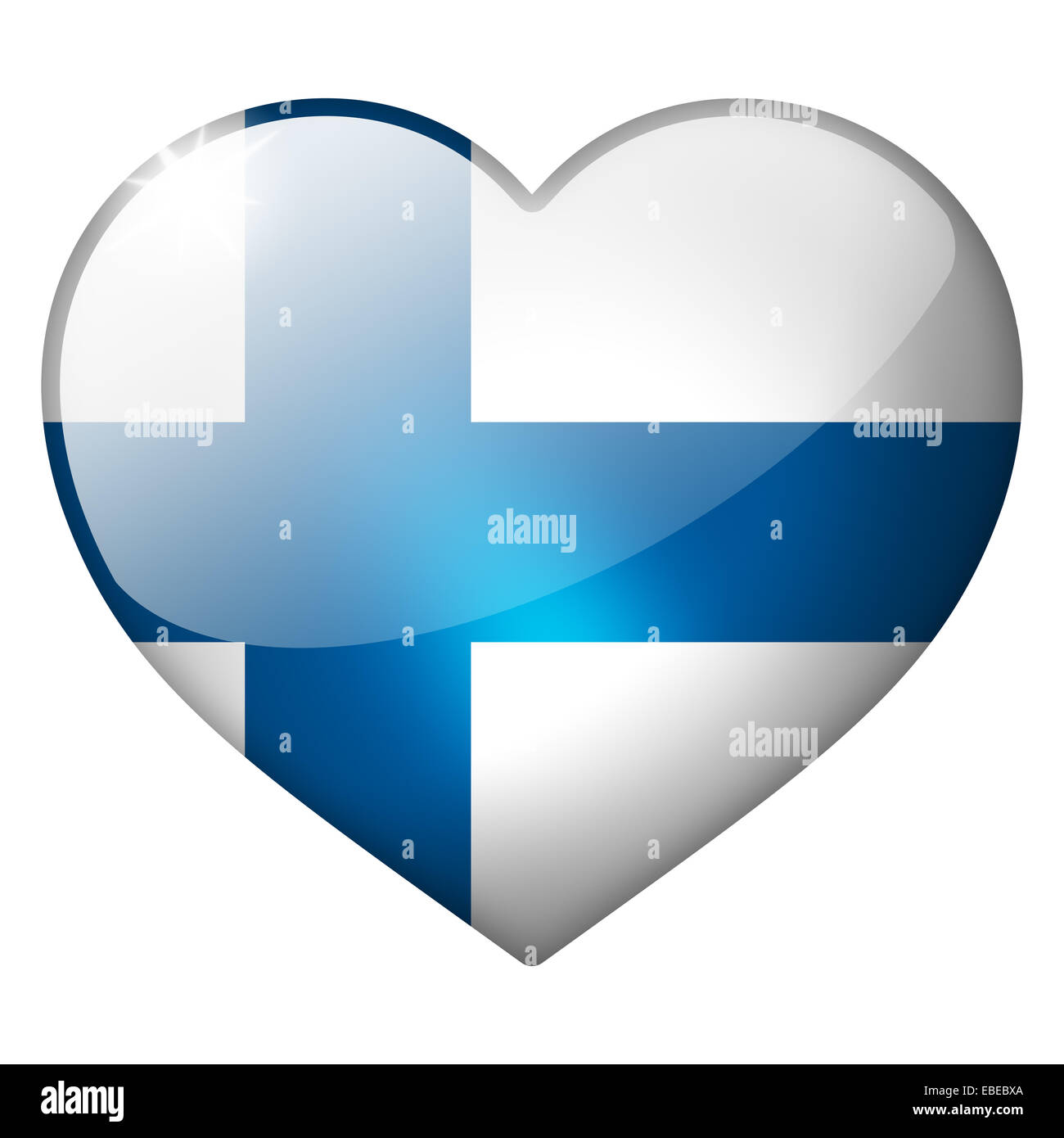 finland heart button Stock Photo - Alamy