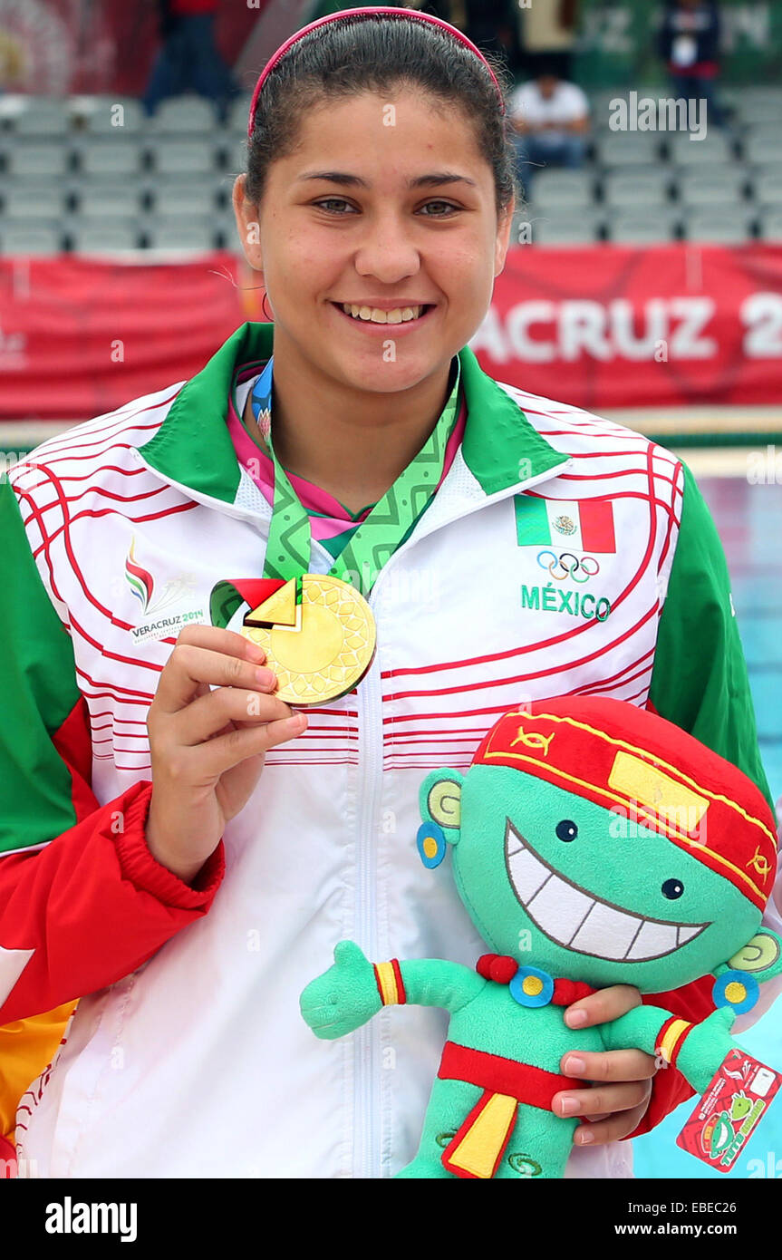 Veracruz, Mexico. 28th Nov, 2014. Mexican diver Dolores Hernandez poses ...