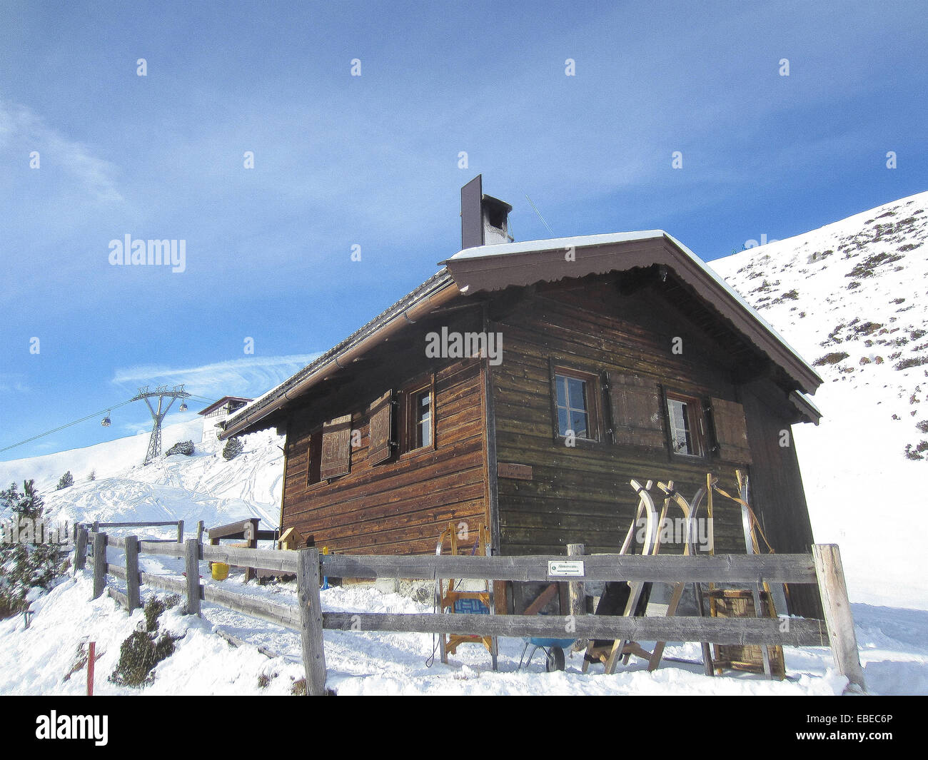 The scene is the Zillertal (Ziller Valley), specifically the area near ...