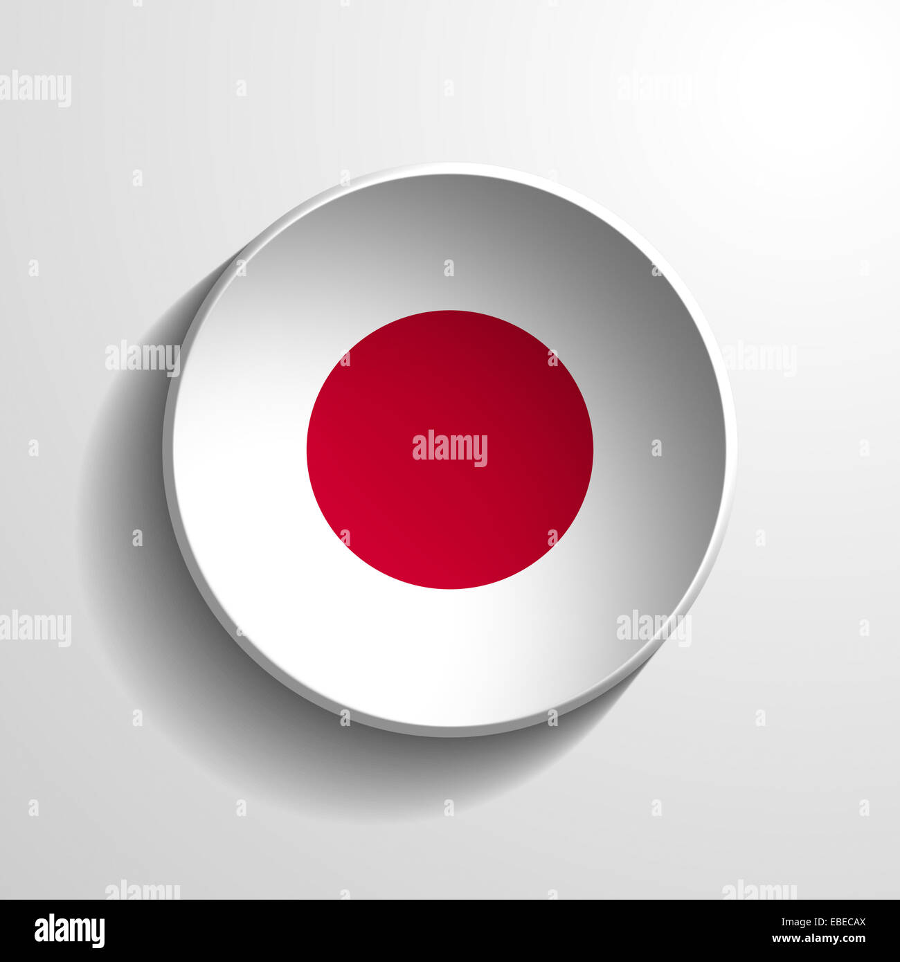Japan 3d Round Button Stock Photo - Alamy