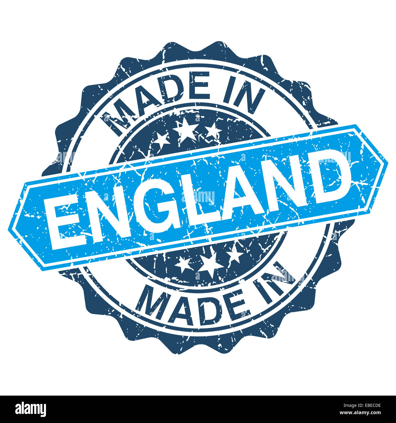 made in England vintage stamp isolated on white background Stock Photo ...