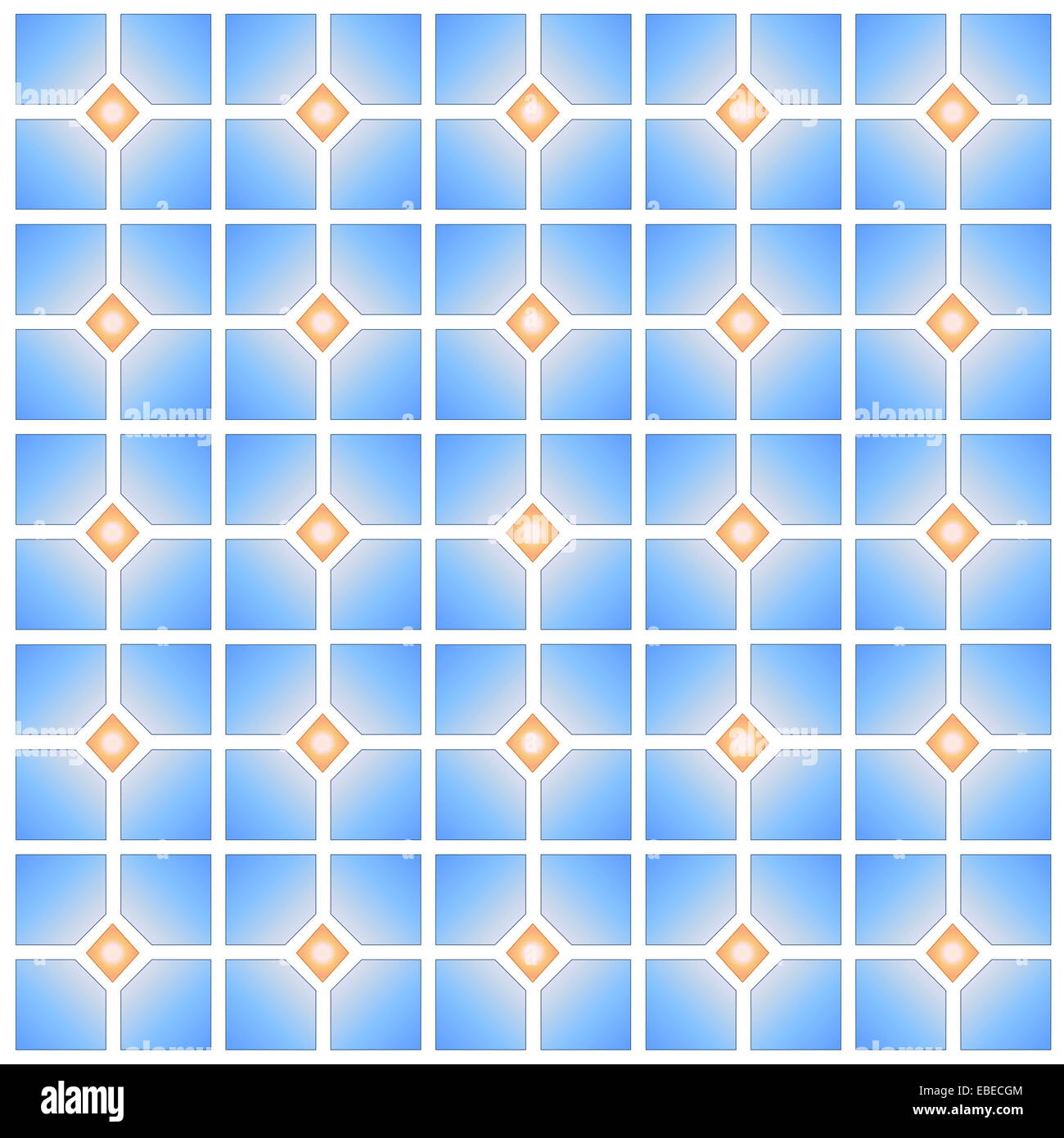 Geometric colorful seamless blue and orange tile pattern Stock Photo ...