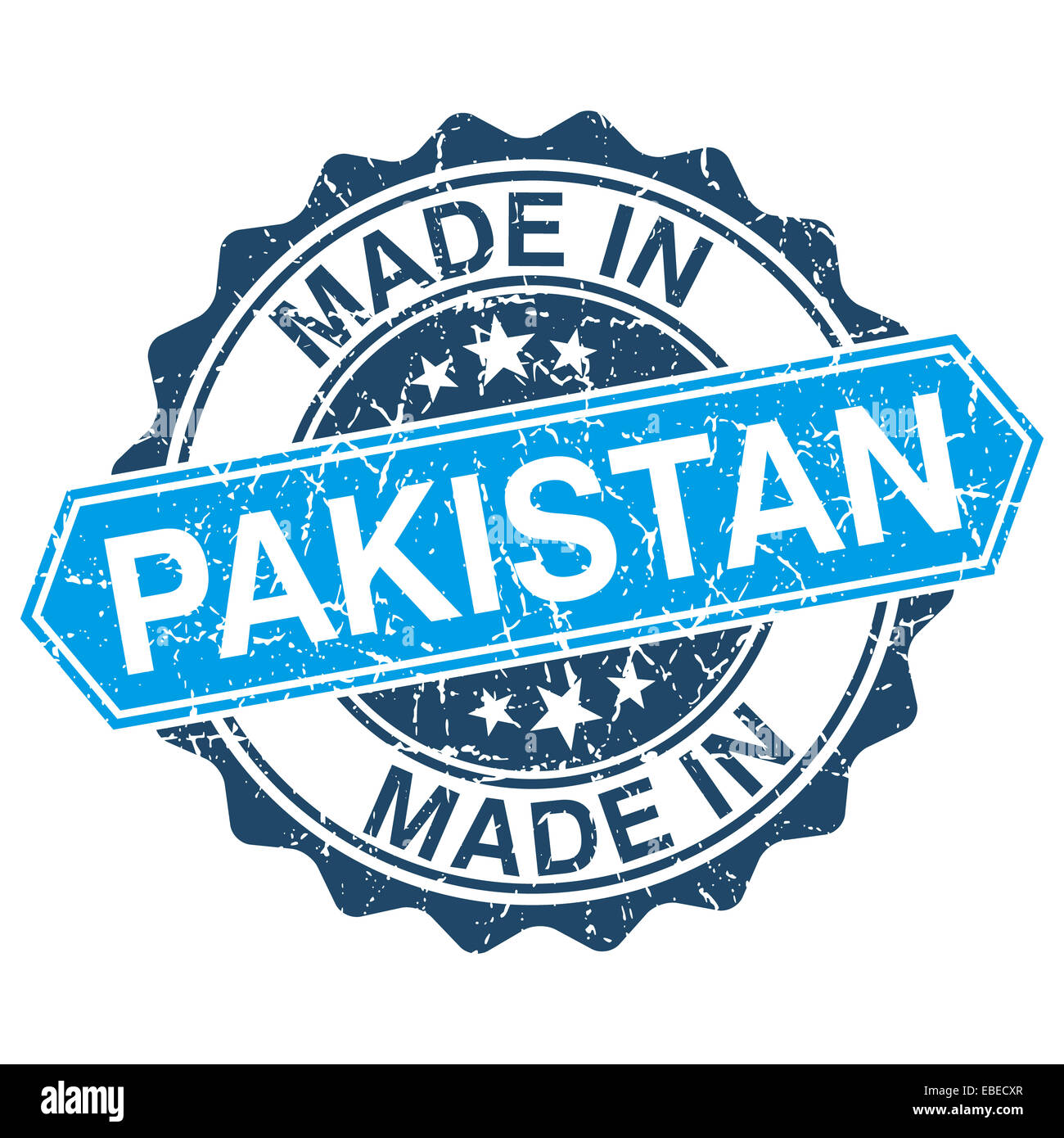 made in Pakistan vintage stamp isolated on white background Stock Photo ...