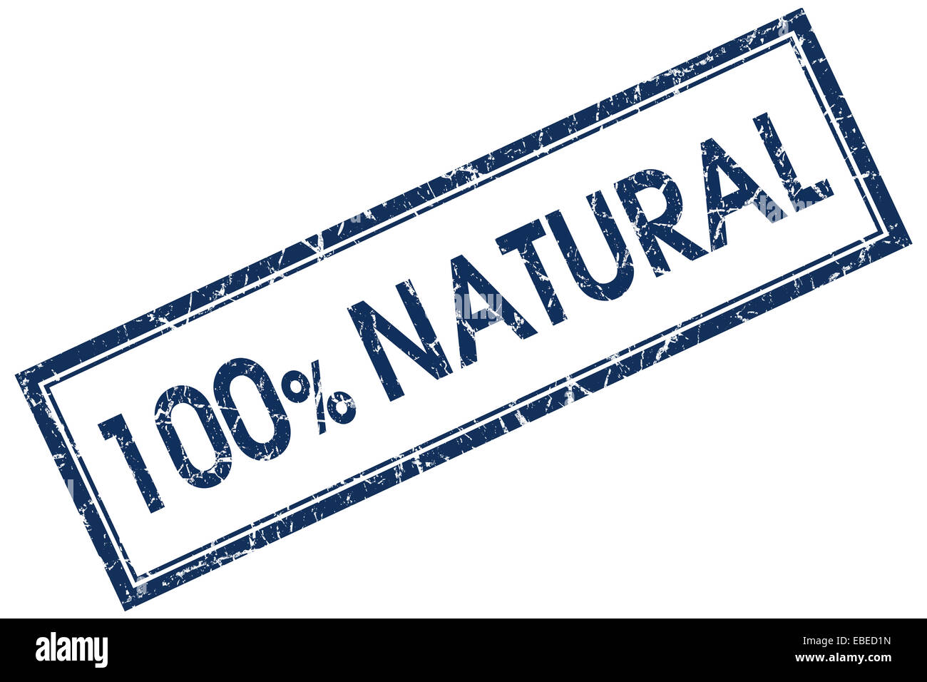 100% natural blue square stamp Stock Photo - Alamy